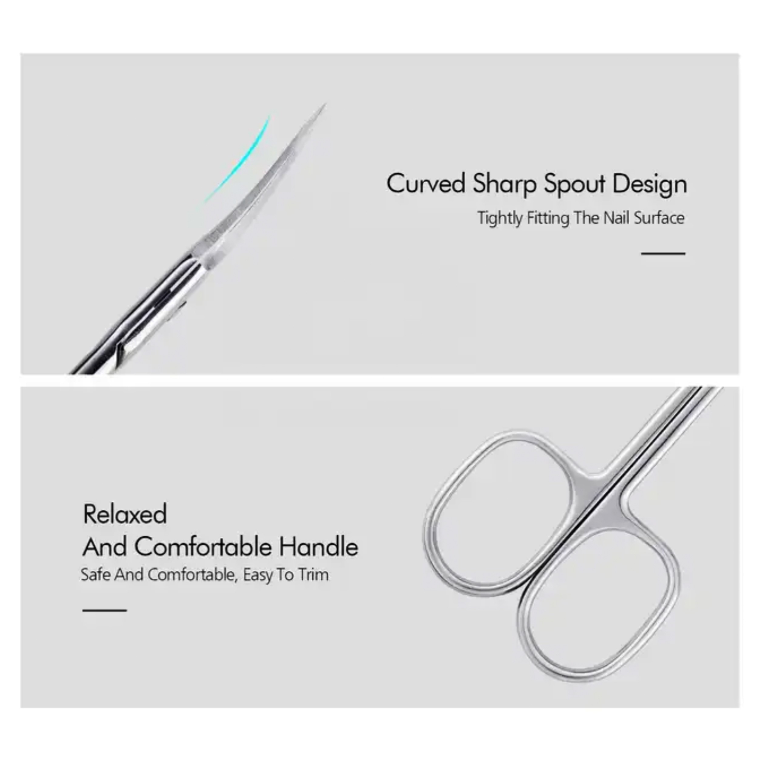 Ciseaux Pro pour manucure russe, coupe cuticule à la perfection.